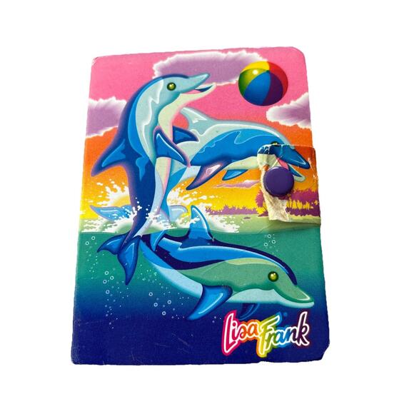 Other | Vintage Lisa Frank Small Mini Snap Notebook Notepad Dancing ...